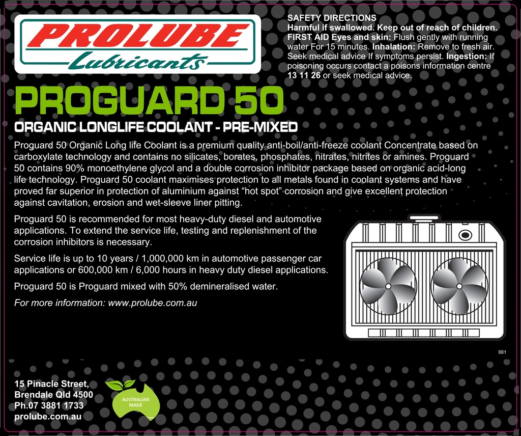 PROGUARD 50 PREMIX 5L | Australian Filter Sales
